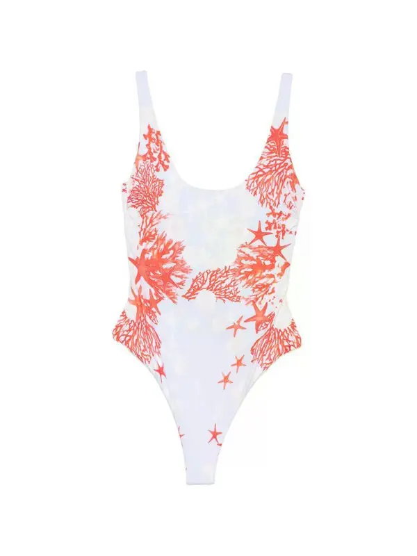 MAZZEI Scoop Neck High-cut Leg Swimsuit