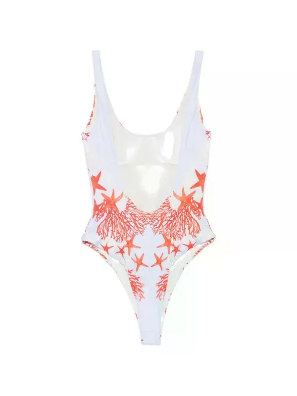 MAZZEI Scoop Neck High-cut Leg Swimsuit