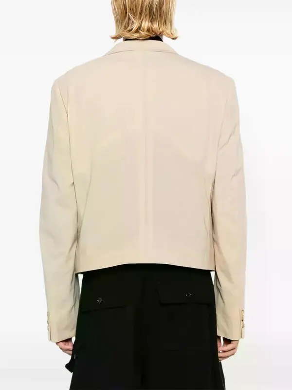 Comme Des Garçons Double-breasted Cropped Jacket