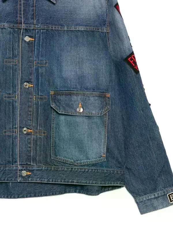 MASTERMIND WORLD Patch-detail Denim Jacket
