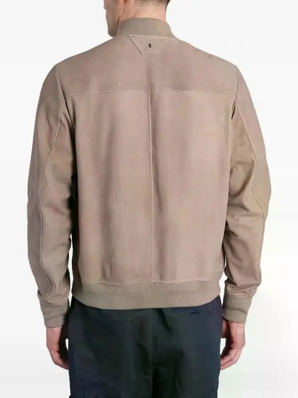 SALVATORE SANTORO Suede Bomber Jacket