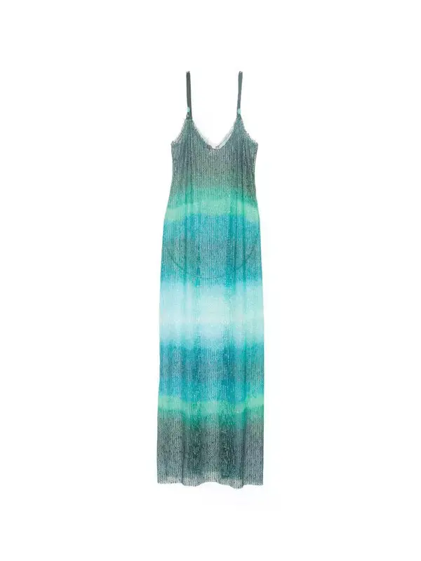 PIN-UP STARS Sequin-embellished Beach Dress - Blue