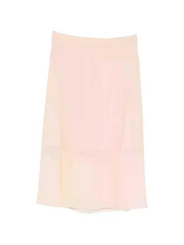 MUGLER Sheer-panelled Midi Skirt