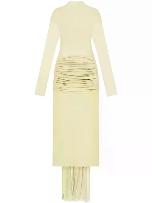 Givenchy Ruched Silk Maxi Dress