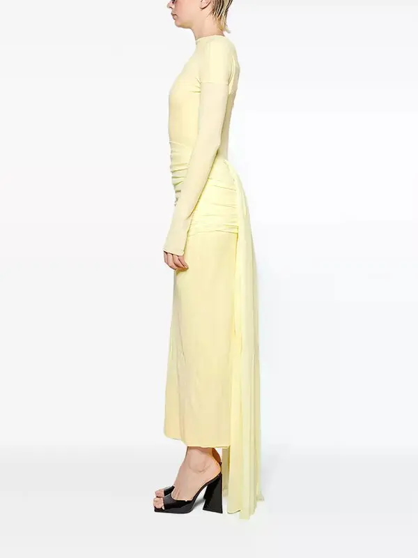Givenchy Ruched Silk Maxi Dress