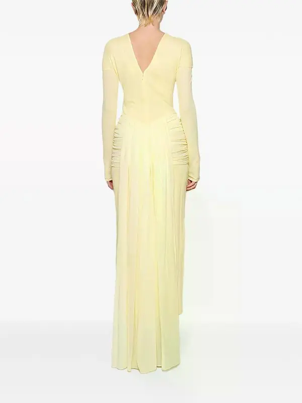 Givenchy Ruched Silk Maxi Dress