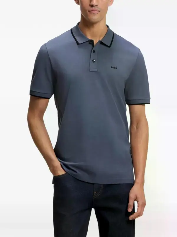BOSS Cotton-piqué Polo Shirt With Contrast Tipping