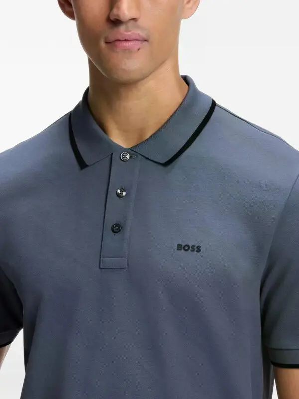 BOSS Cotton-piqué Polo Shirt With Contrast Tipping
