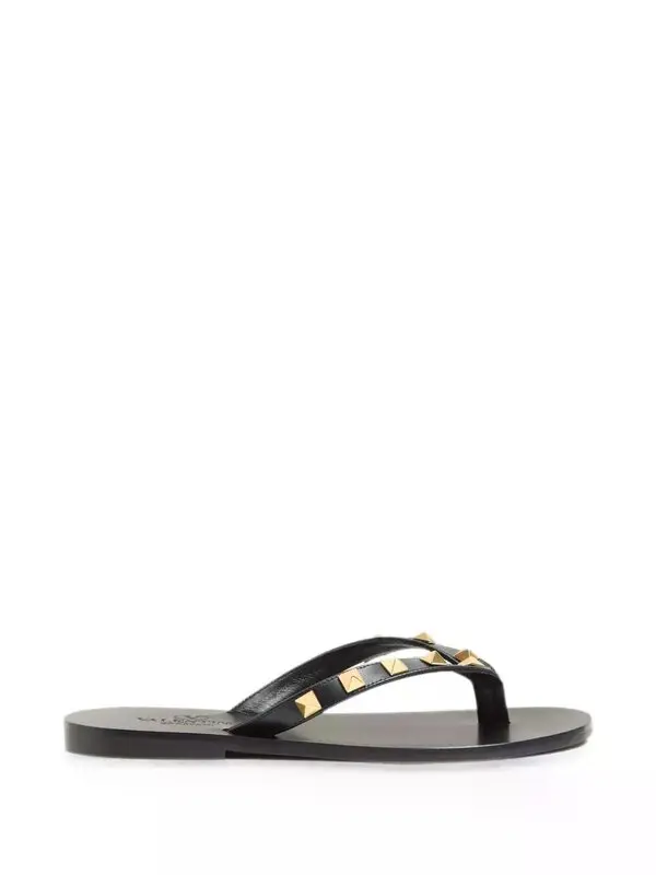 Valentino Garavani Rockstud Calfskin Thong Sandal 05mm
