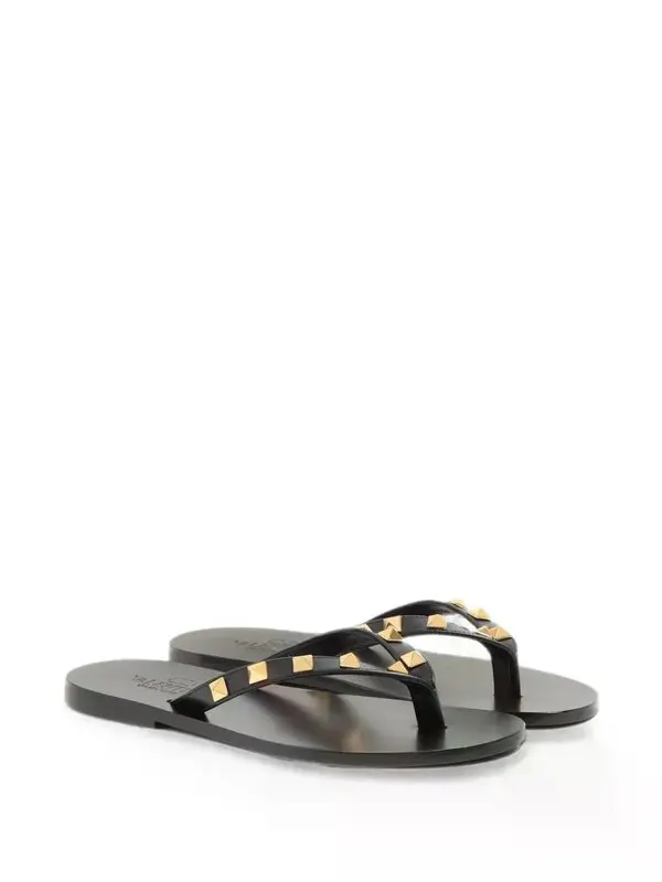 Valentino Garavani Rockstud Calfskin Thong Sandal 05mm
