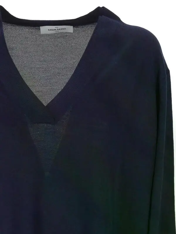 GRAN SASSO V-neck Wool Long Sleeve Top