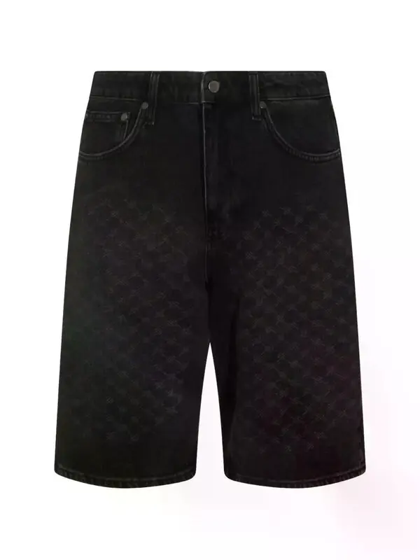 DAILY PAPER Logo Monogram Denim Shorts