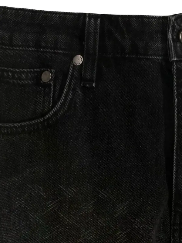 DAILY PAPER Logo Monogram Denim Shorts