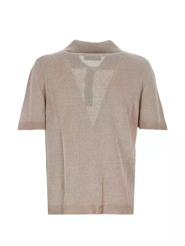 GRAN SASSO Diamond-knit Short-sleeve Top
