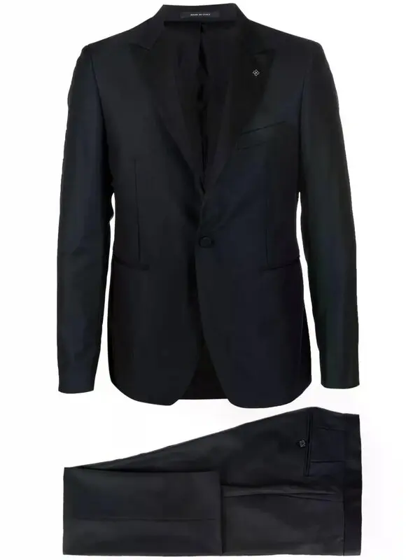 Tagliatore Virgin Wool Single-breasted Suit - Black
