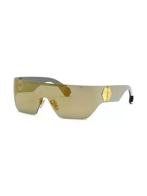 Philipp Plein Hexagon Shield Sunglasses