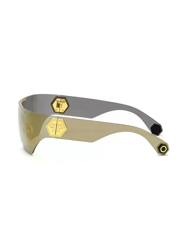 Philipp Plein Hexagon Shield Sunglasses