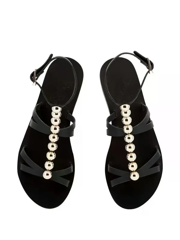 ANCIENT GREEK SANDALS Akrivi Stud-embellished Sandals - Black