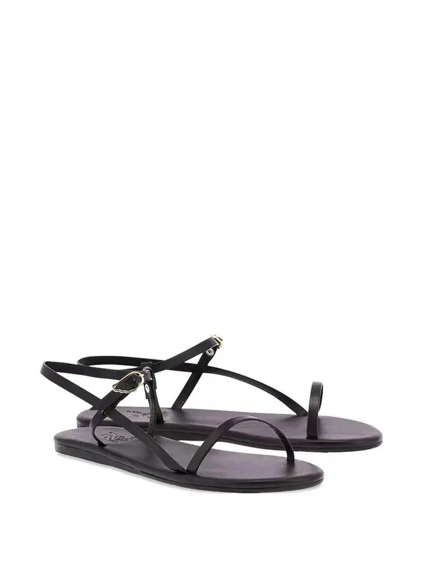 ANCIENT GREEK SANDALS Filothei Buckled Sandals - Black