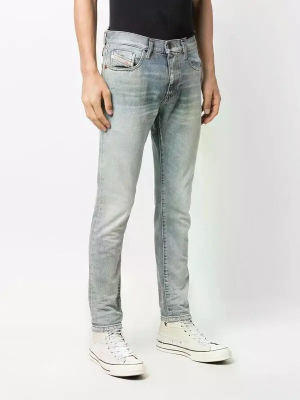 DIESEL® Faded Slim-fit Jeans - Blue