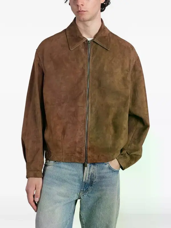SALVATORE SANTORO Suede Zip-up Jacket