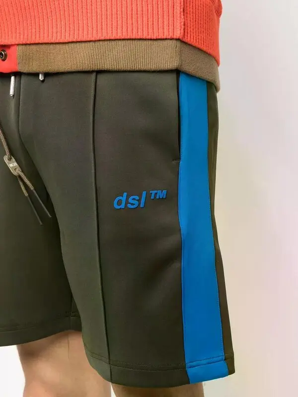 DIESEL® Logo-print Panelled Track Shorts