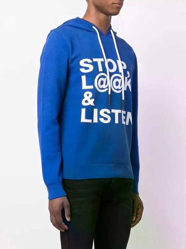 DIESEL® Slogan Print Pullover Hoodie