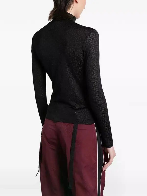 Casablanca High-neck Monogram Top