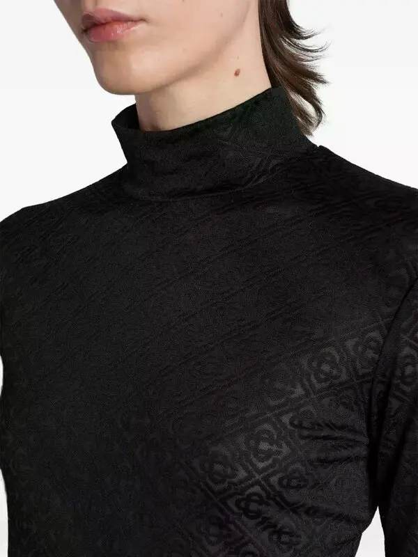 Casablanca High-neck Monogram Top