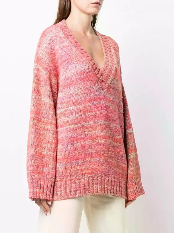 Missoni V-neck Striped Chunky Jumper