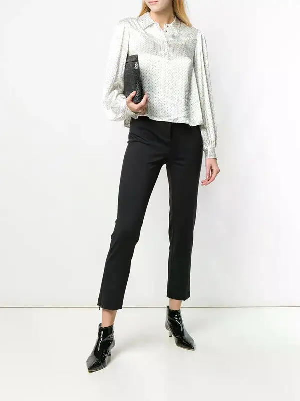 Pinko Furbo" Trousers With Zipped Ankle Detail