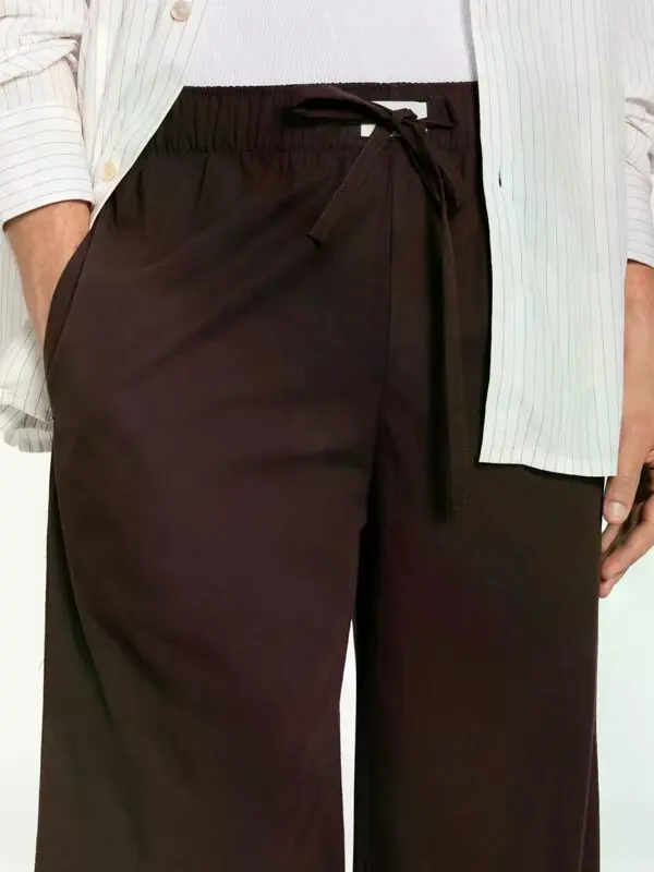 ENTIRE STUDIOS Drawstring Wide Leg Palazzo Pants - Brown