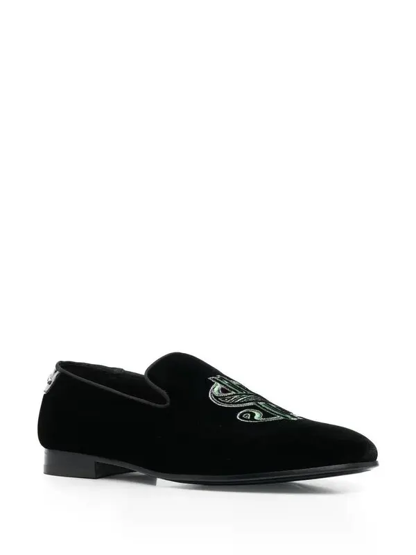 Philipp Plein Money Velvet Loafers
