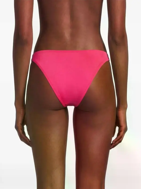 FLEUR DU MAL Seduce Ring-detail Bikini Bottoms - Pink