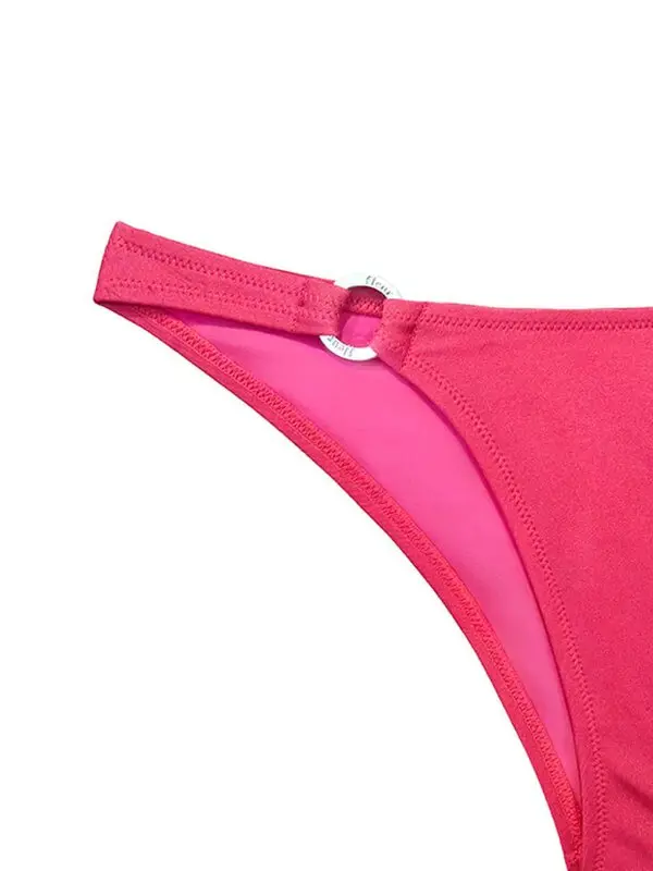 FLEUR DU MAL Seduce Ring-detail Bikini Bottoms