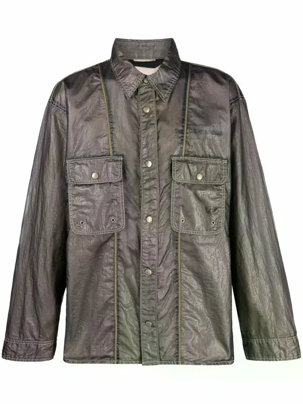 DIESEL® Metallic Shirt Jacket