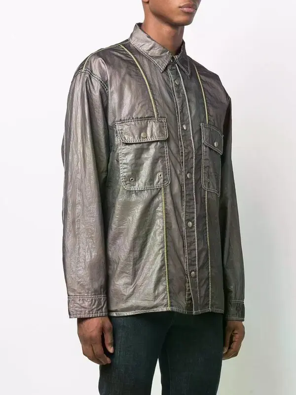 DIESEL® Metallic Shirt Jacket