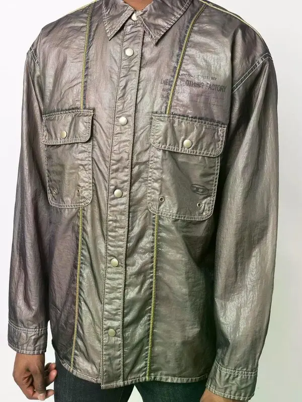DIESEL® Metallic Shirt Jacket