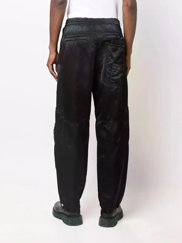 DIESEL® Multi-pocket Loose-fit Trousers With Spray-paint Effect