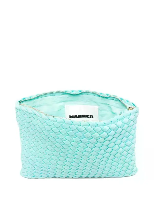 MARREA Woven Clutch With Wrist Strap