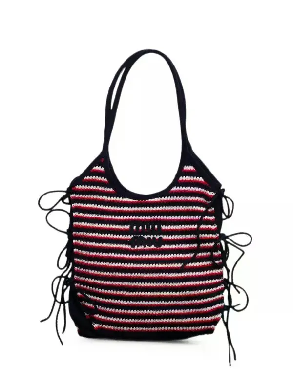 Miu Miu Ivy Crochet Shoulder Bag - Blue