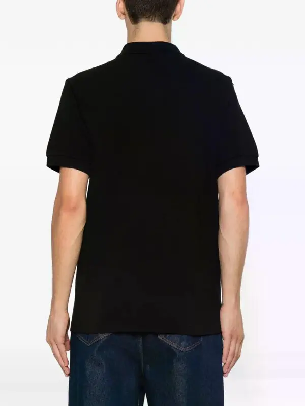 Kenzo Logo-embroidered Piqué Polo Shirt - Black