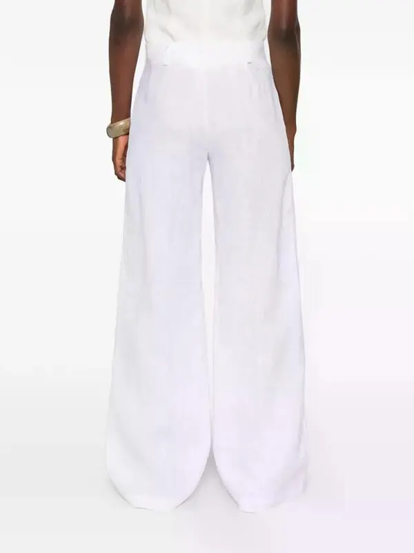 ERMANNO FIRENZE Broderie Anglaise Wide Leg Trousers