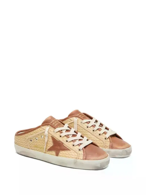 GOLDEN GOOSE Super-star Sabots In Raffia