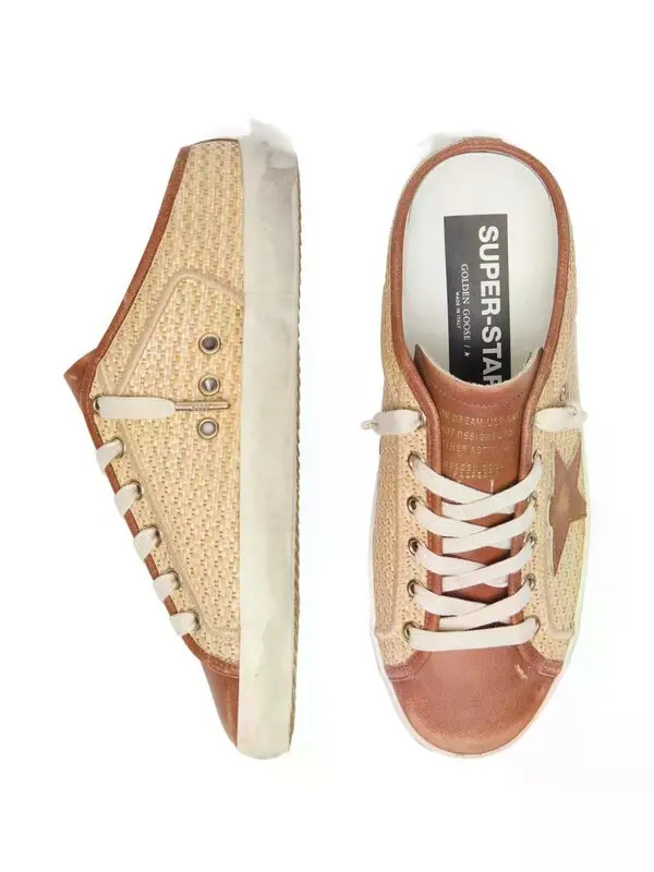 GOLDEN GOOSE Super-star Sabots In Raffia