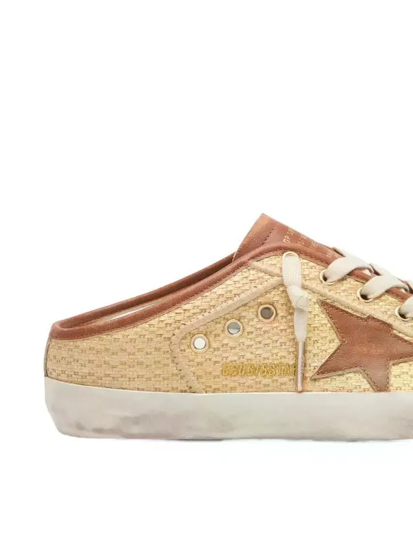 GOLDEN GOOSE Super-star Sabots In Raffia