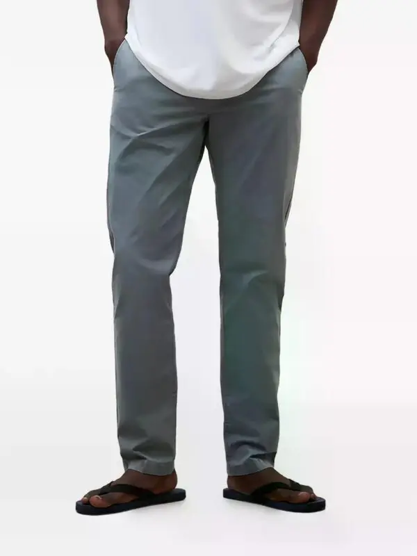 ECOALF Ethiwin Belt-loop Straight-leg Trousers - Grey