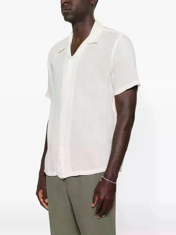 120% Lino Short-sleeved Camp-collar Shirt