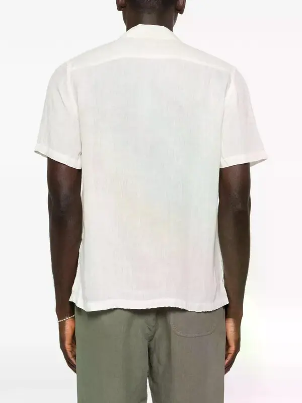 120% Lino Short-sleeved Camp-collar Shirt