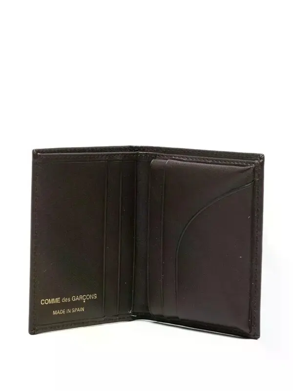 Comme Des Garçons Bi-fold Leather Wallet - Brown